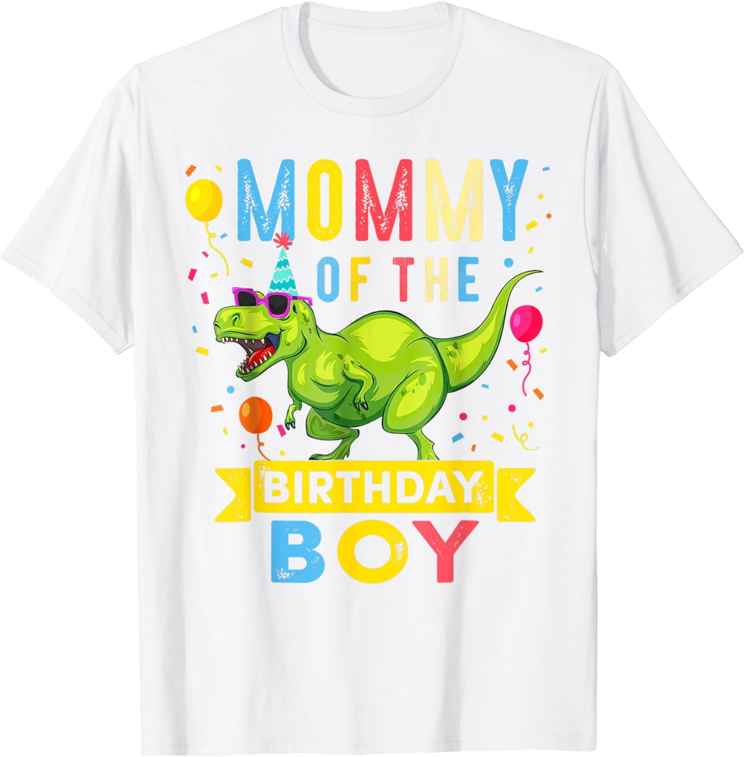 Mommy of the Birthday Boy T-Rex Dinosaur Birthday Party T-Shirt - Walmart.com