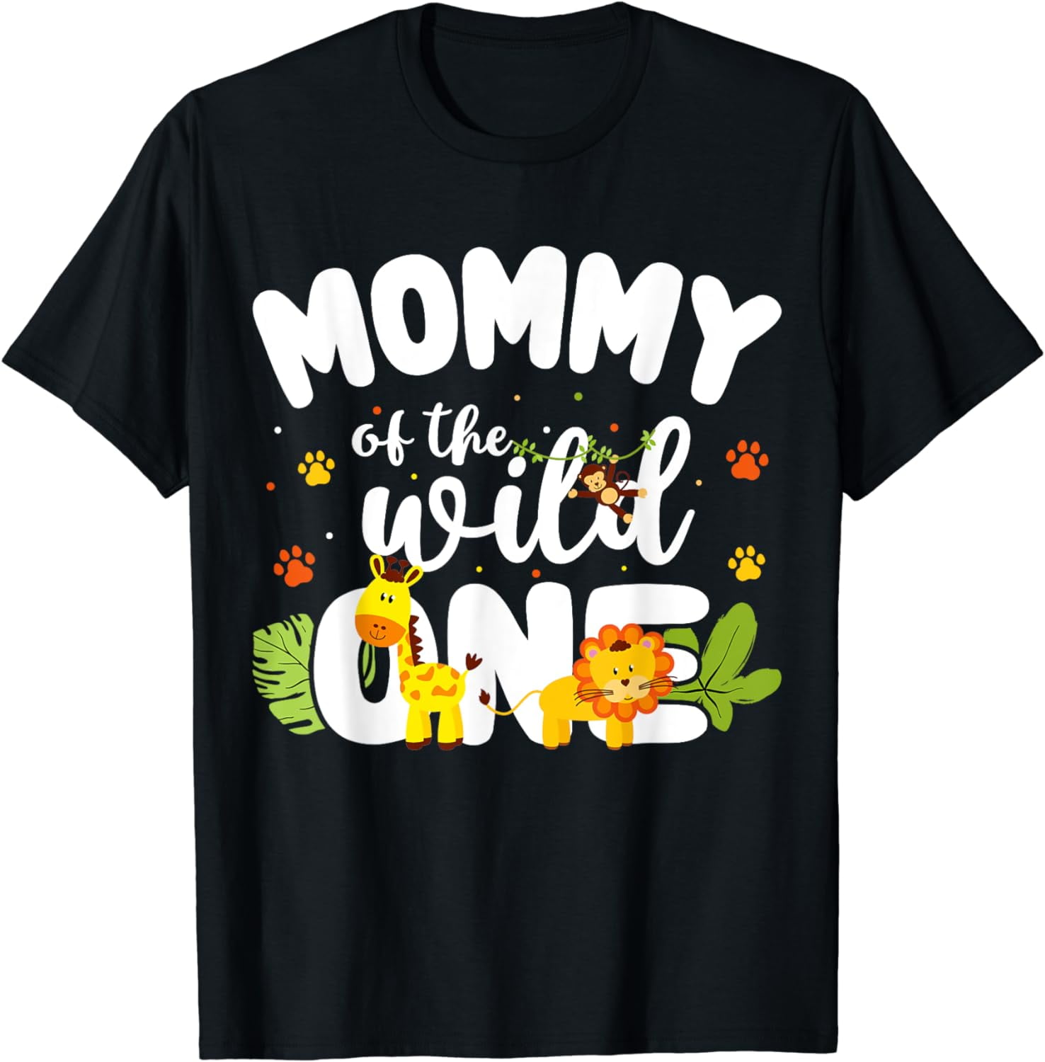 Mommy of the Wild One Mom Zoo Birthday Safari Jungle Animal T-Shirt - Walmart.com