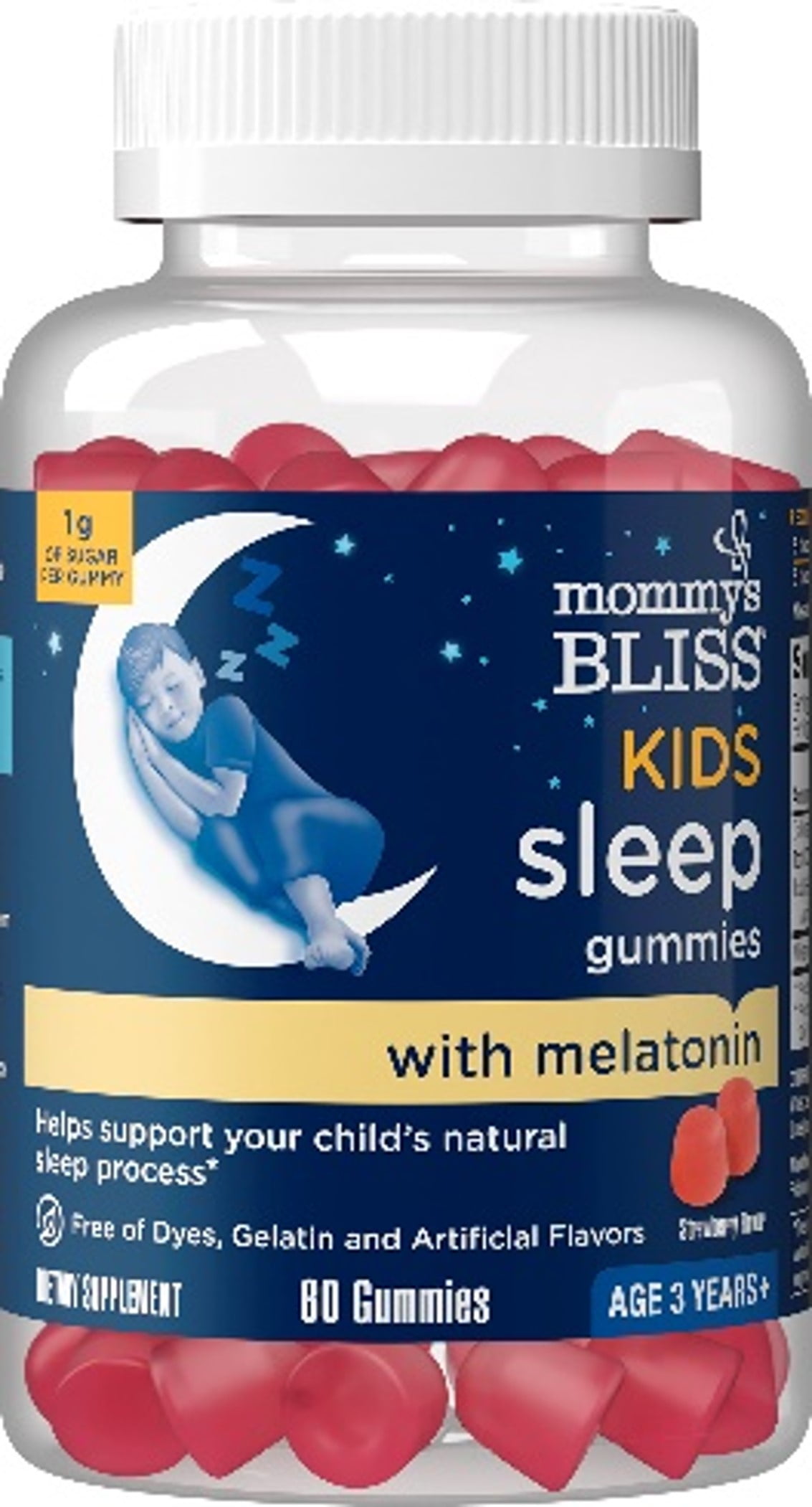 Mommy's Bliss Kids Sleep Gummies for Bedtime with Melatonin, 3 Years+ ...