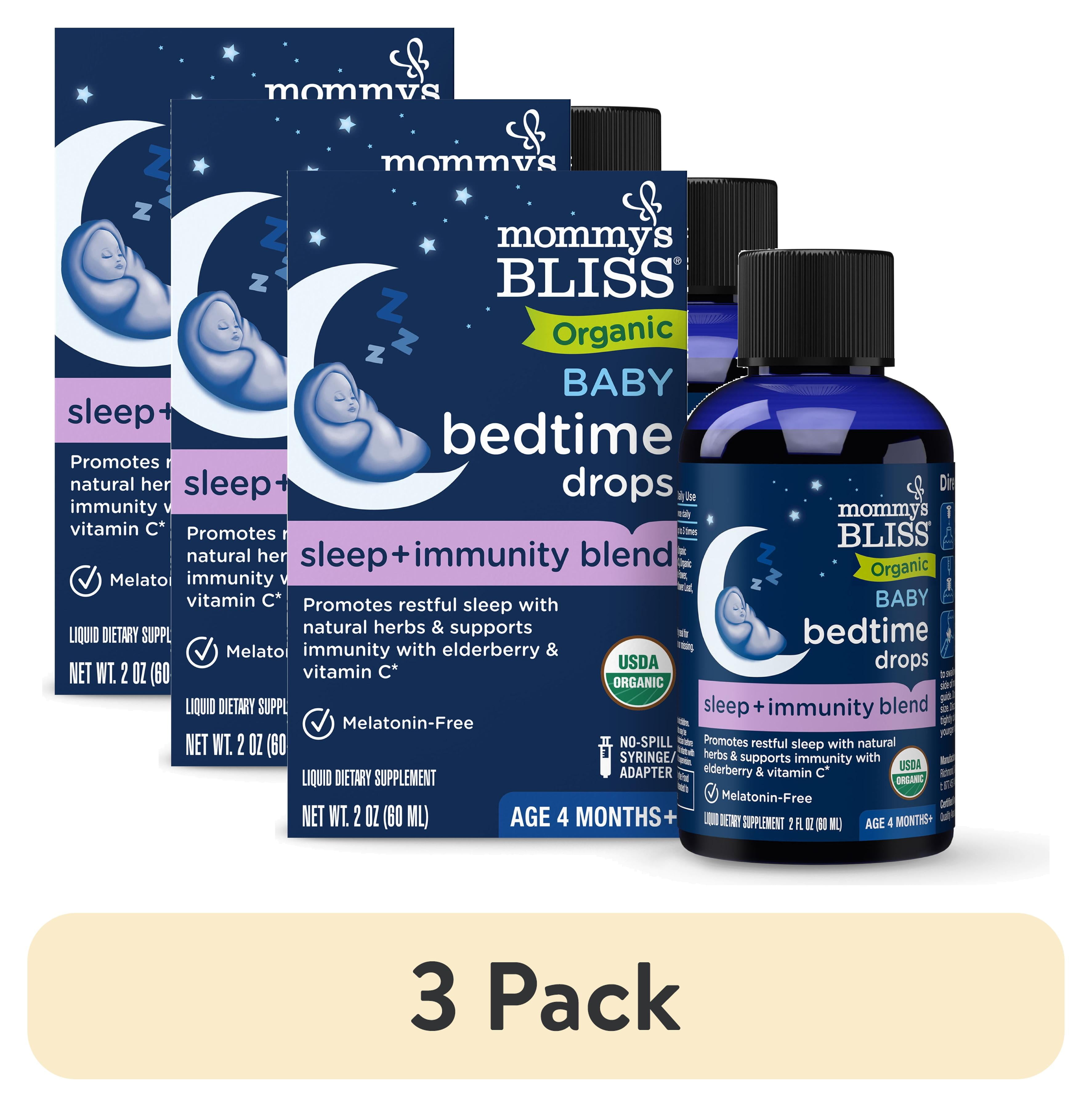 (3 pack) Mommy's Bliss Organic Baby Bedtime Drops, Melatonin-Free ...