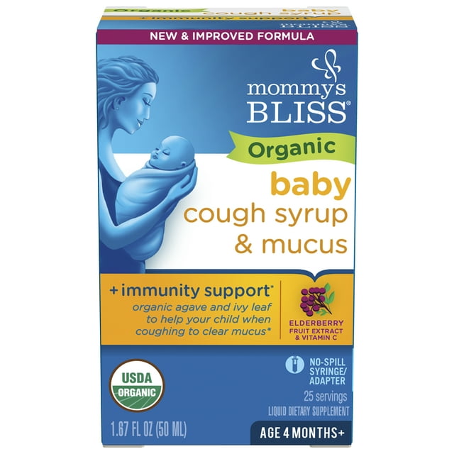 Mommy’s Bliss® Organic Baby Cough Syrup and Mucus + Immunity Support ...