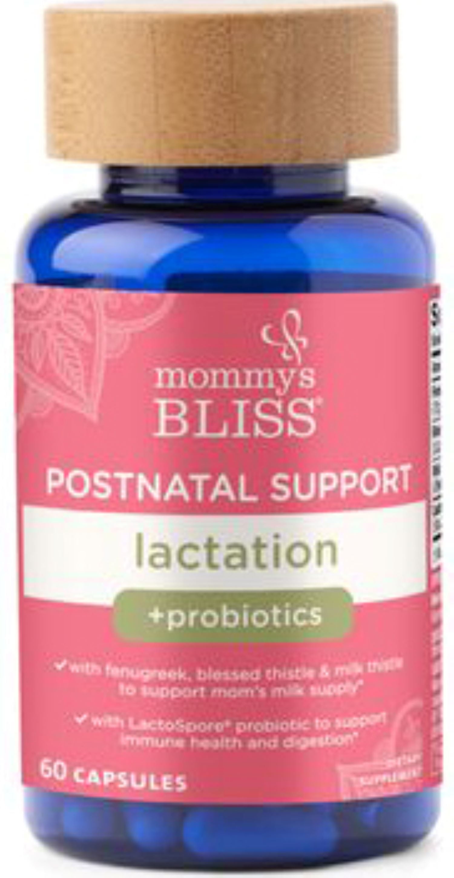 Mommy's Bliss Postnatal Lactation Support + Probiotics, Breastfeeding ...
