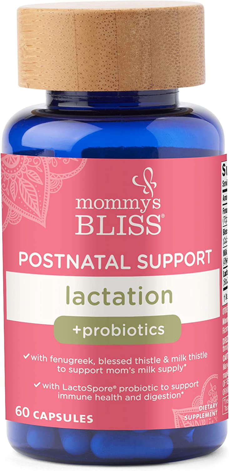 Mommy's Bliss Postnatal Lactation Support Supplement with Probiotics ...