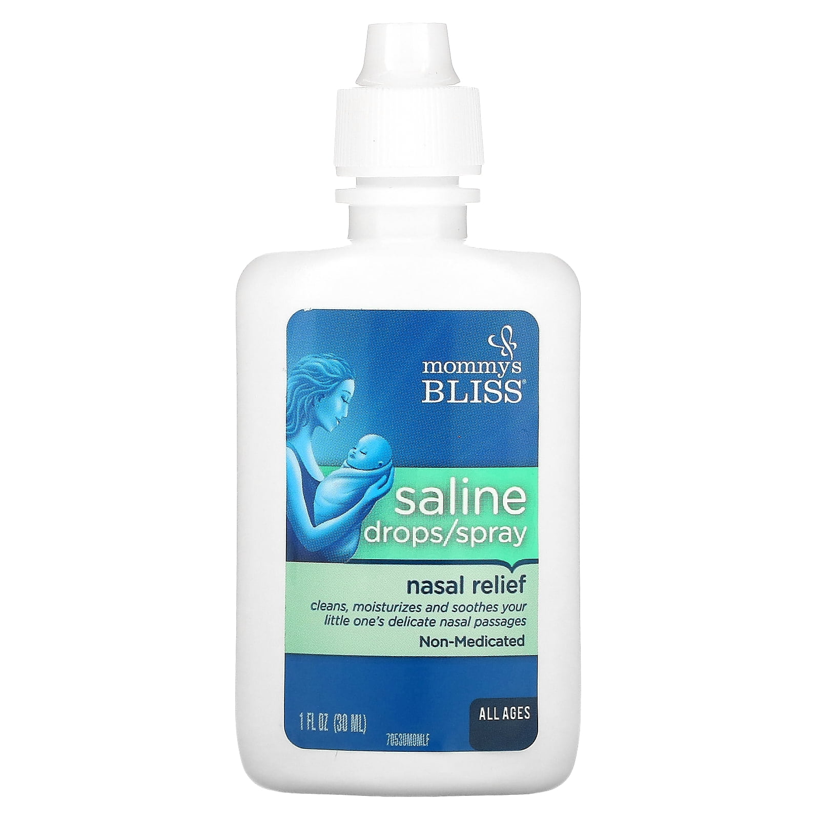 Mommy's Bliss Saline Drops/Spray Nasal Relief, All Ages, 1 fl oz (30 ml ...