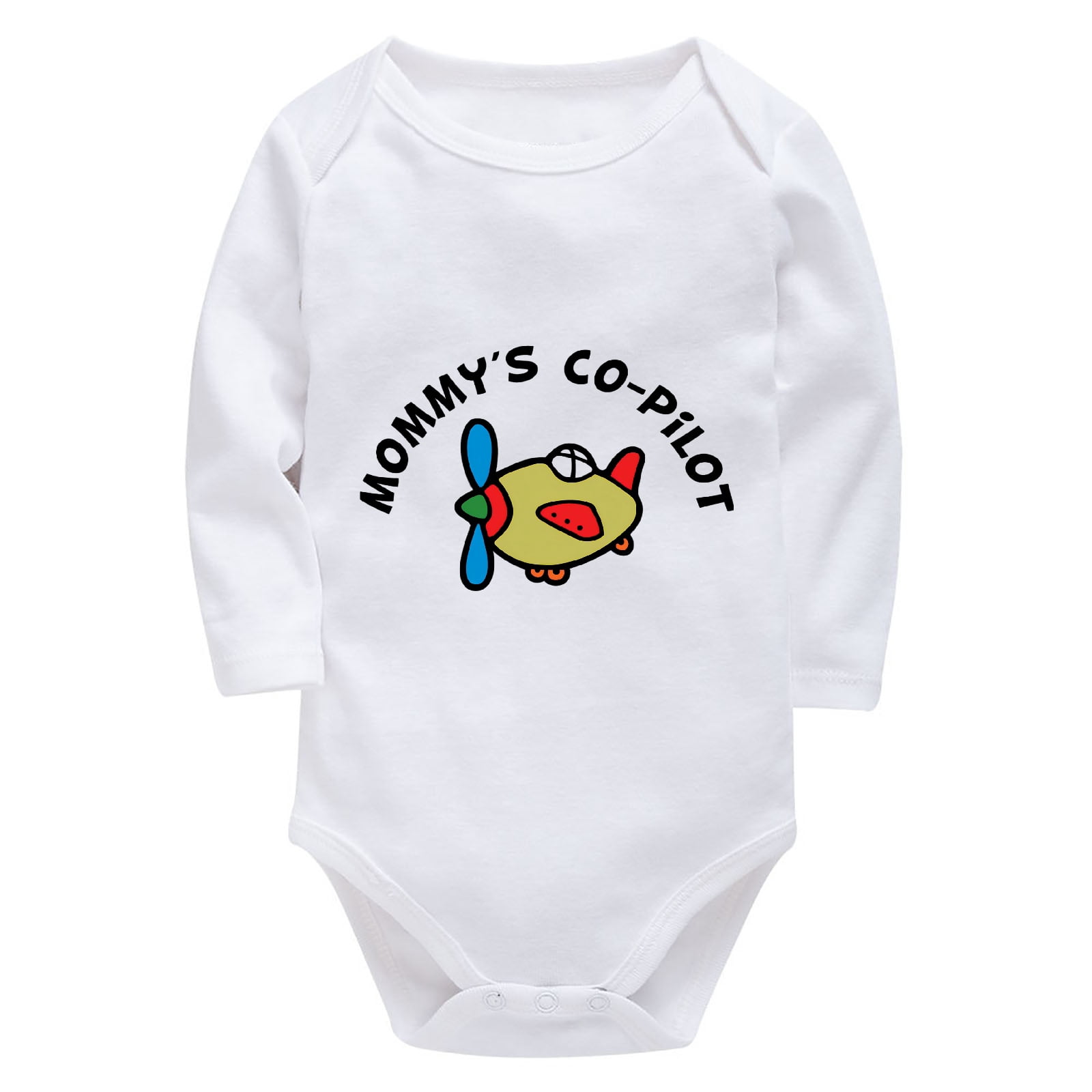 Mommy's Co-Pilot Newborn Boys Clothes Long Sleeve Cute Baby Onesie ...
