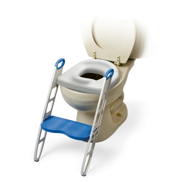 Mommy's Helper Padded Potty Seat with built in ladder non-slip step ...