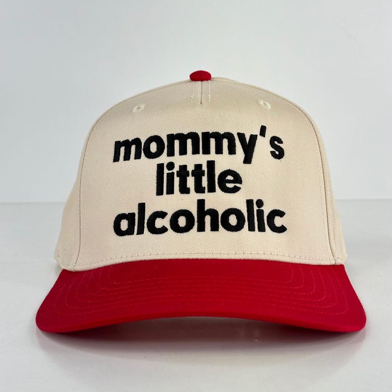 Mommy's Little Alcoholic Snapback Hat, Custom Embroidered trucker ...