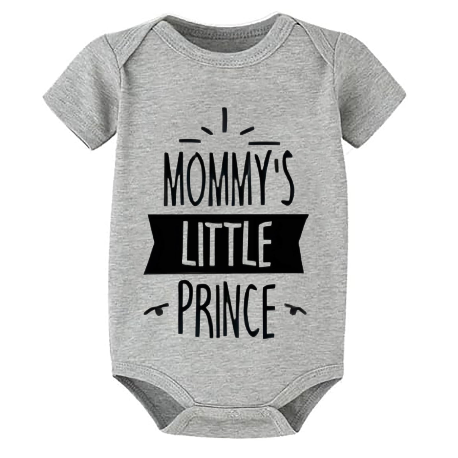 Mommy's Little Prince Newborn Baby Outfits Short Sleeve Coming Home ...