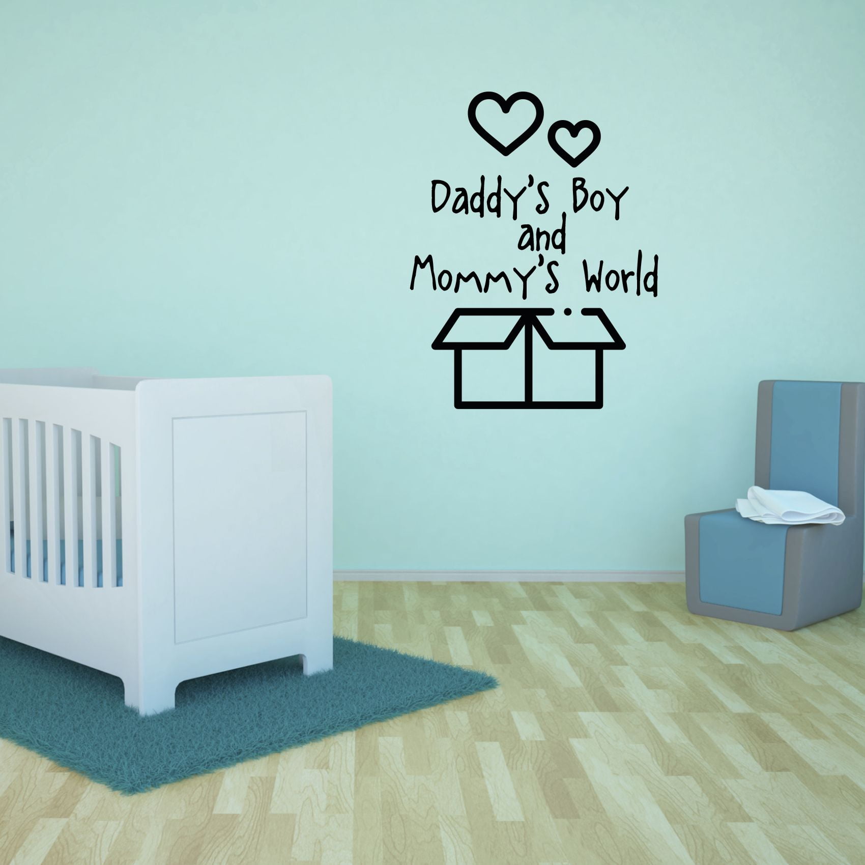 Mommy's World Family Newborn Baby Babies Quote Wall Sticker Art Decals ...