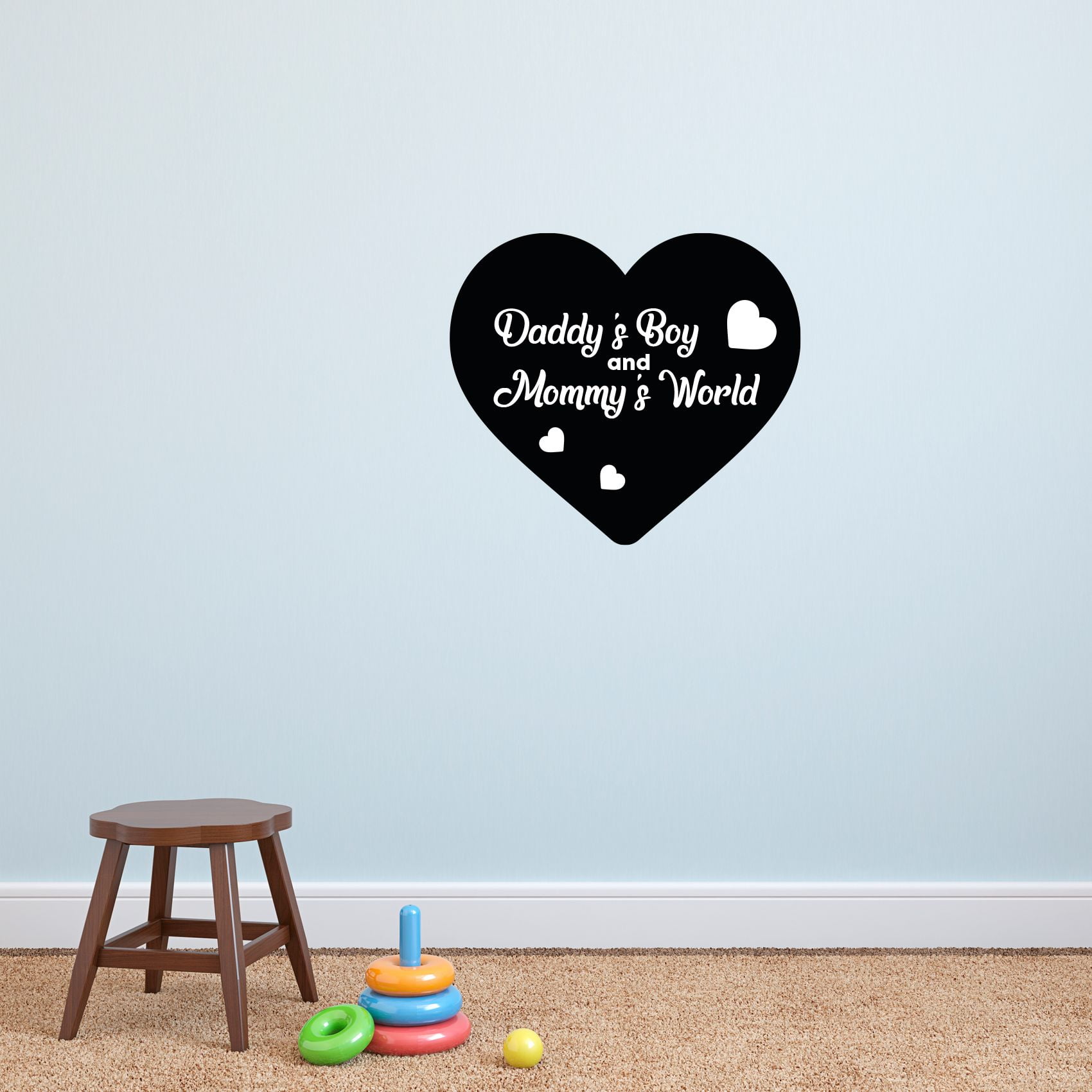 Mommy's World Hearts Newborn Baby Babies Quote Wall Sticker Art Decals ...