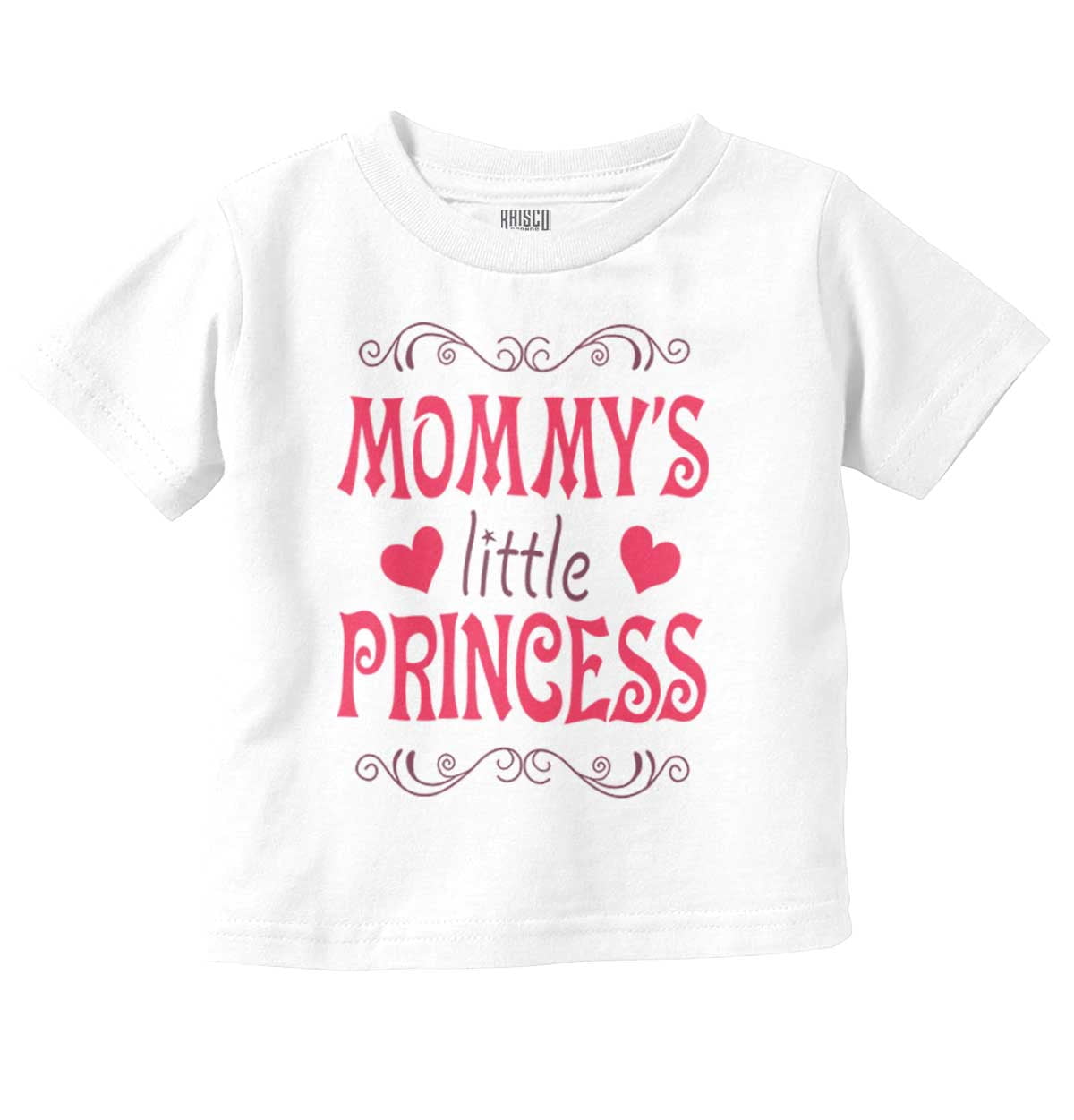 Mommys Little Princess Royal Hearts Youth T Shirt Tee Girls Infant ...