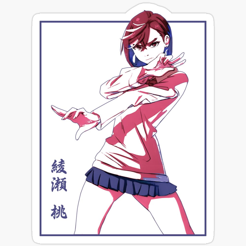 Momo Ayase Dandadan Anime Girl Aesthetic Sticker Phone Decal Water ...