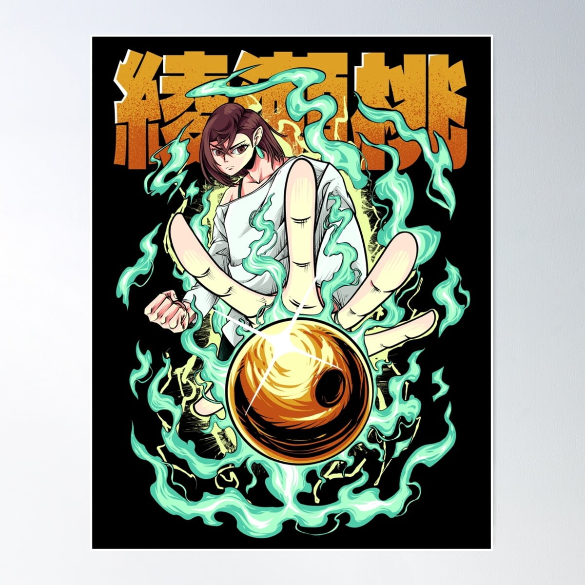 Momo Ayase - Dandadan Poster Wall Art, Modern Wall Decor For Living ...