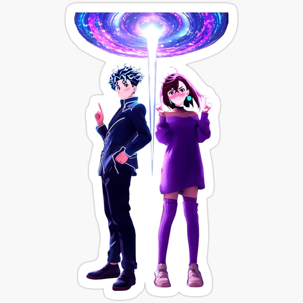 Momo Ayase Okarun Ken Takakura Dandadan Animel Aesthetic Sticker Phone ...