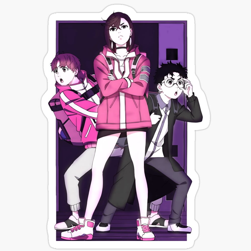 Momo Ayase Okarun Ken Takakura Dandadan Animel Aesthetic Sticker Phone ...