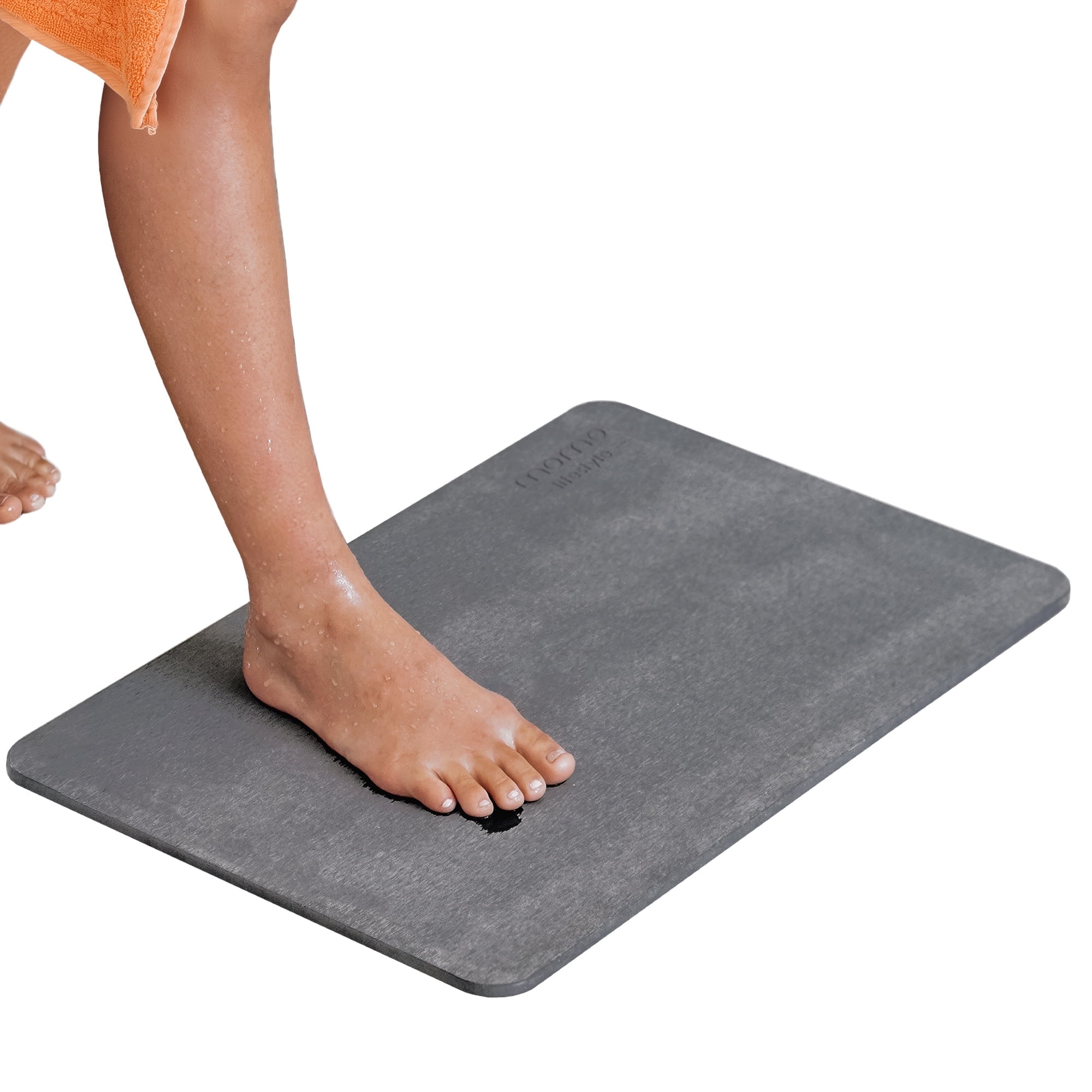 "Momo Lifestyle Anti-Slip Large Stone Bath Mat, Diatomaceous Earth ...