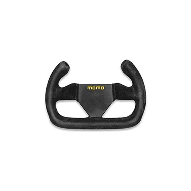Momo MOD12/C Steering Wheel 250 mm - Black Suede/Black Spokes - Walmart.com