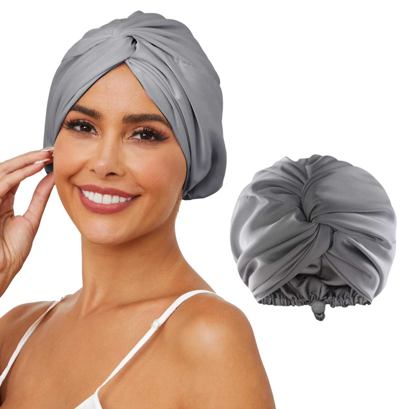 Momobako 1PC Adjustable Silk Satin Hair Bonnet For Sleeping Double ...