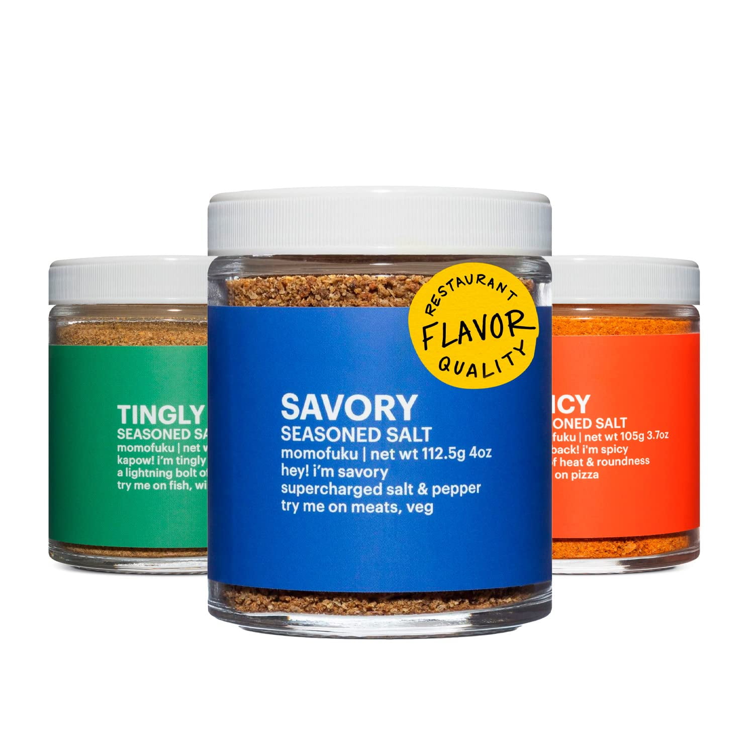 Momofuku Seasoned Salt Variety Pack by David Chang, 3 Pack, Umami ...