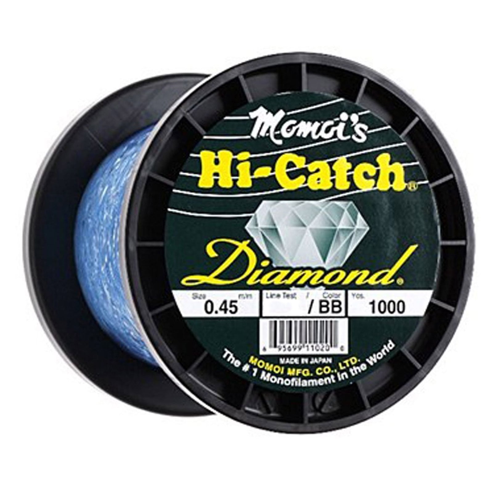 Momoi 11130 Hi-Catch Diamond Mono Line, 130lb, 1000yd, Brilliant Blue ...