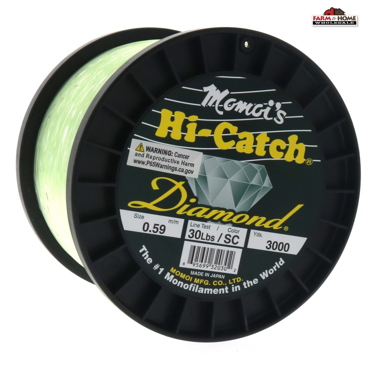 Momoi 32030 Hi-Catch Diamond Mono Line, 30lb, 3000yd, Special Clear ...