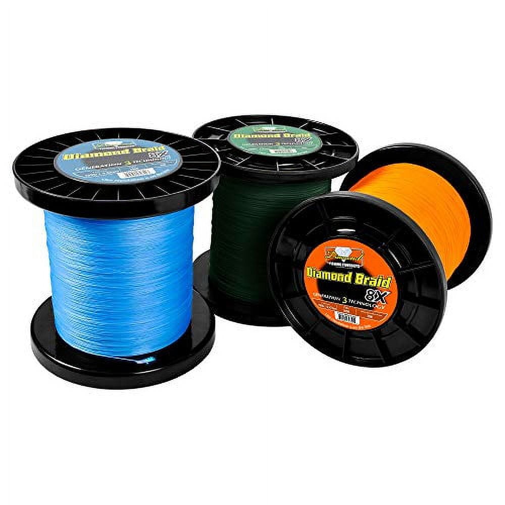 Momoi Diamond Braid Generation III Fishing Line 8X - Orange - 80lb ...