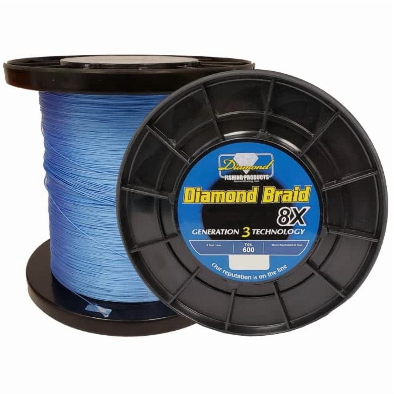 Diamond Braid Gen 3 Hollow Core Braided Line (600 yd Spools) - Walmart ...