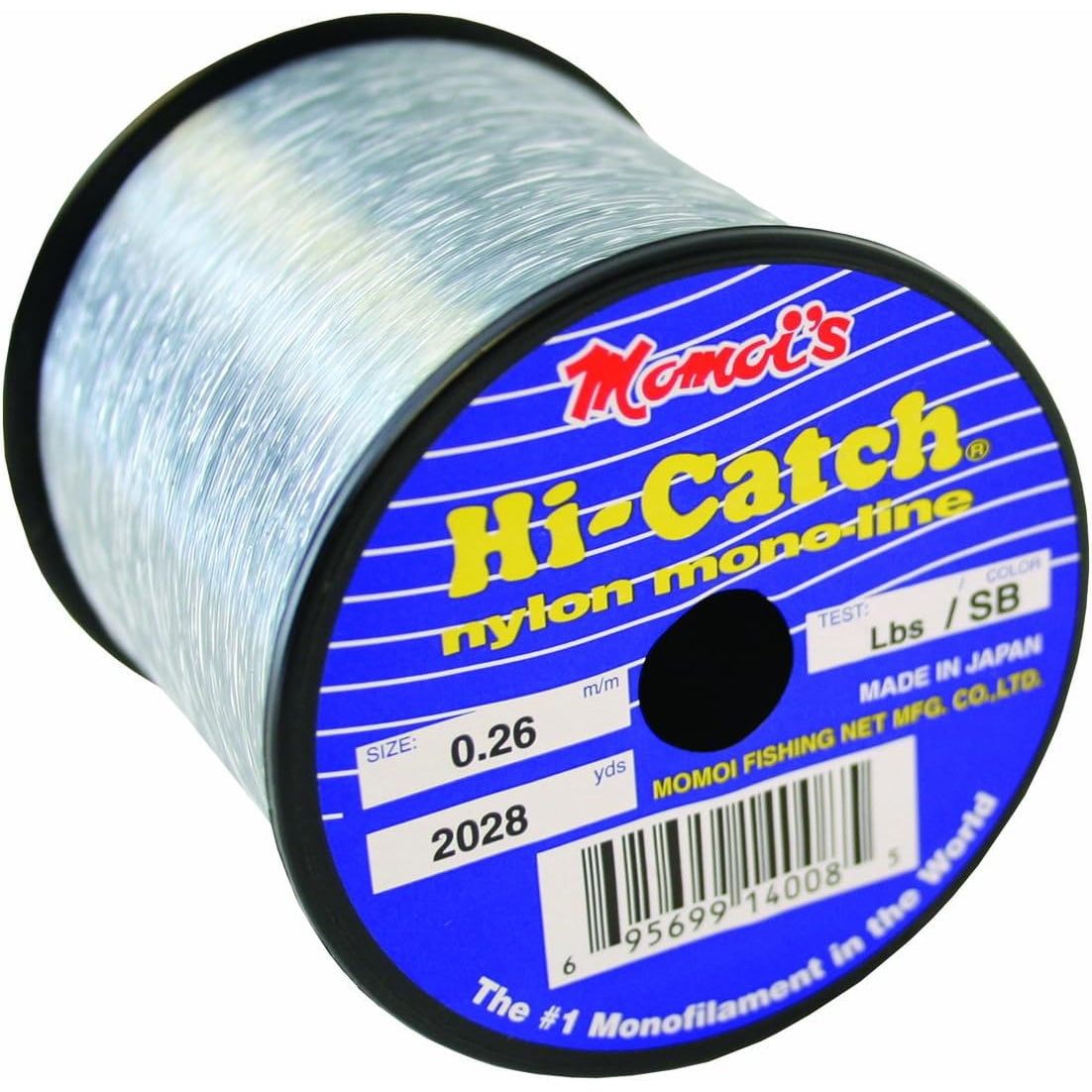 Momoi Hi-Catch Nylon Monofilament Line 1,4 Pound Spools Blue, 40 ...