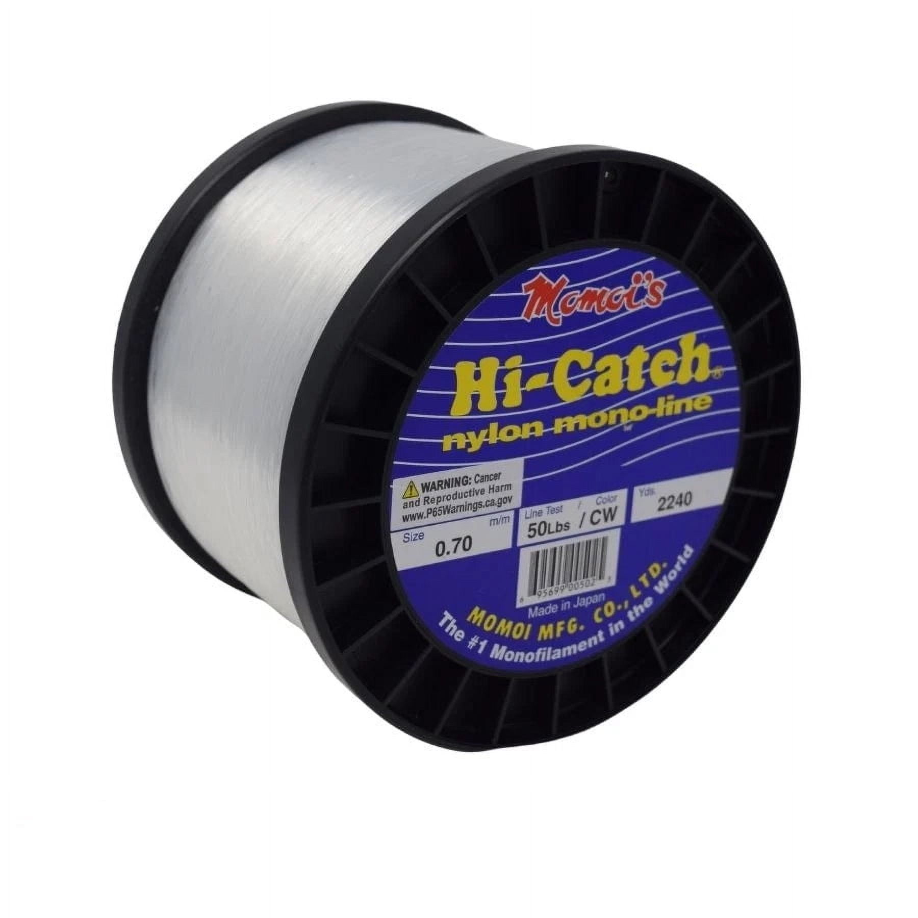 Momoi Hi-Catch Nylon Monofilament Line 1 Pound Spool Clear, 50 ...