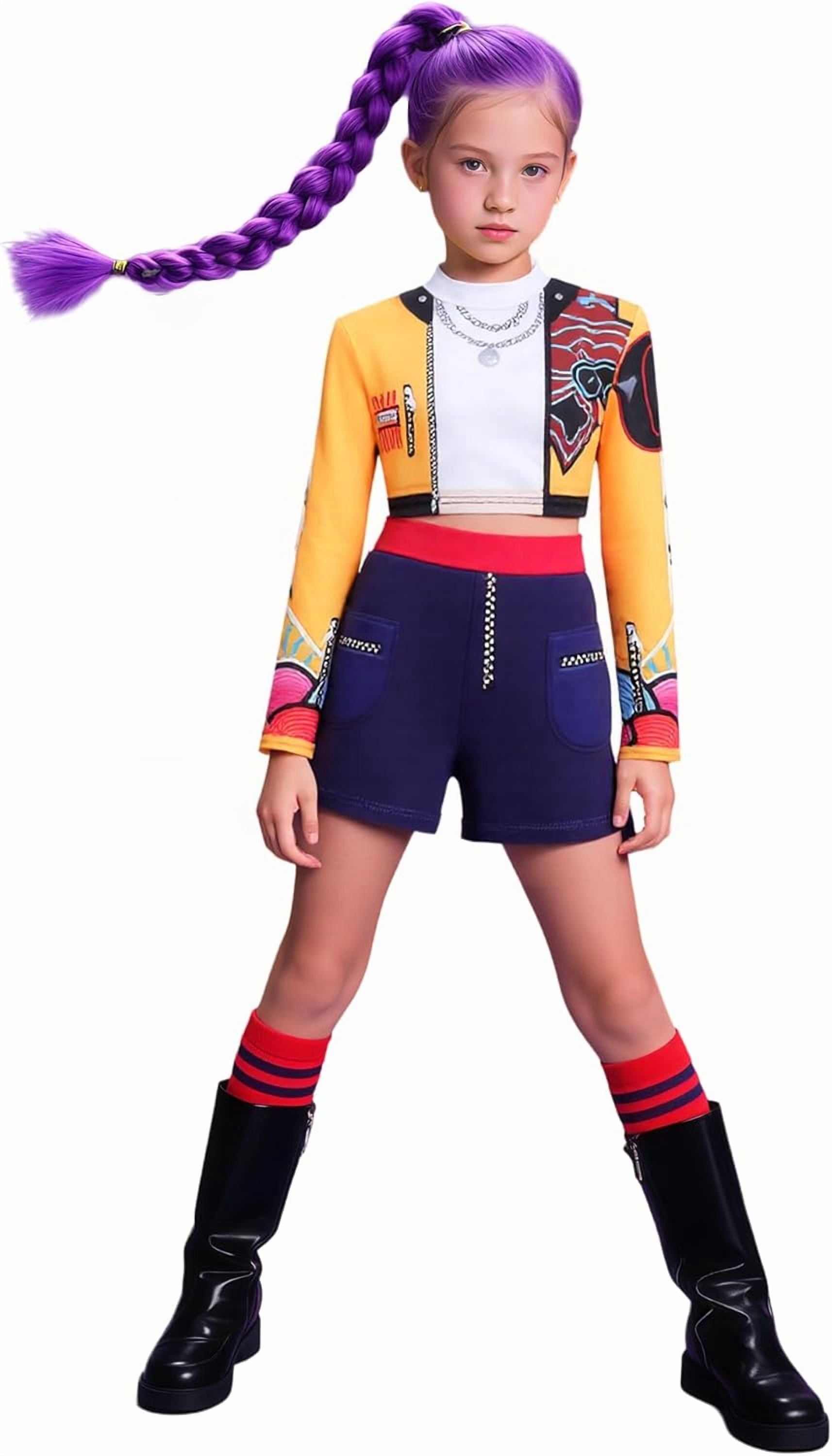 Momojoy Pop Stars Costume Kids Cosplay Girls Pop Singers Stage Role ...