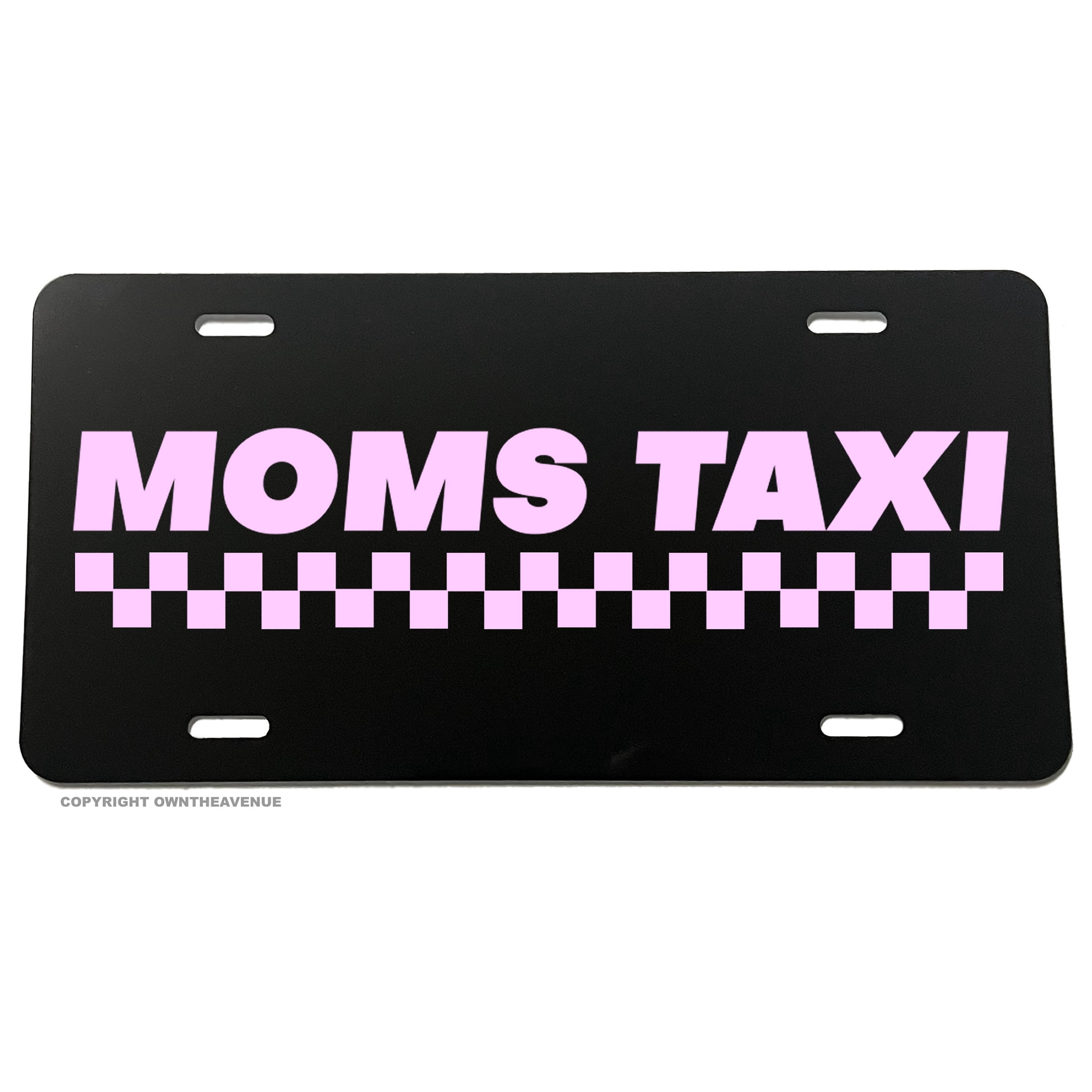 Moms Taxi Funny Joke Family Mother Car Truck License Plate Cover ...