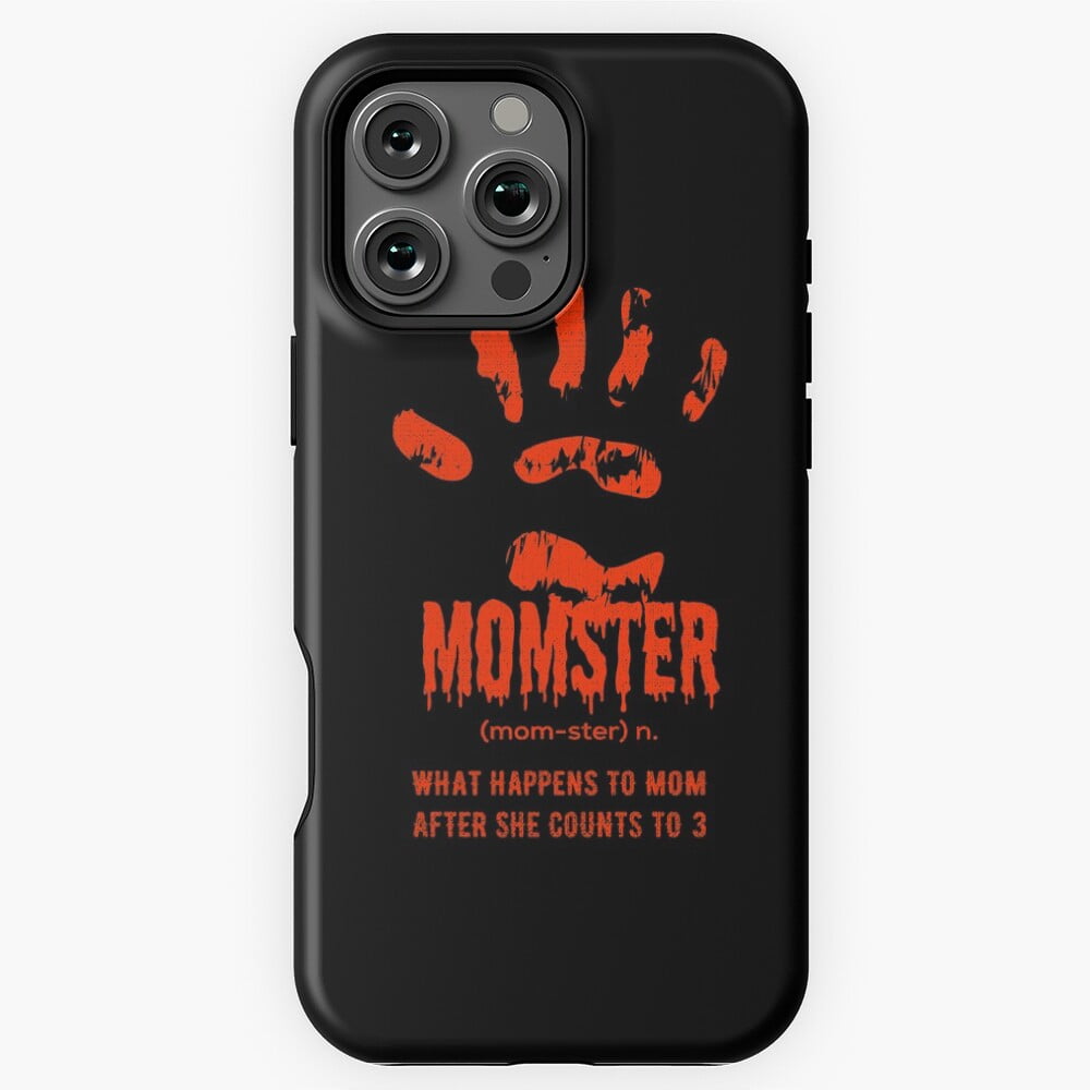 Momster Funny Halloween Mom Phone Case for iPhone 16 15 14 13 12 11 Pro ...