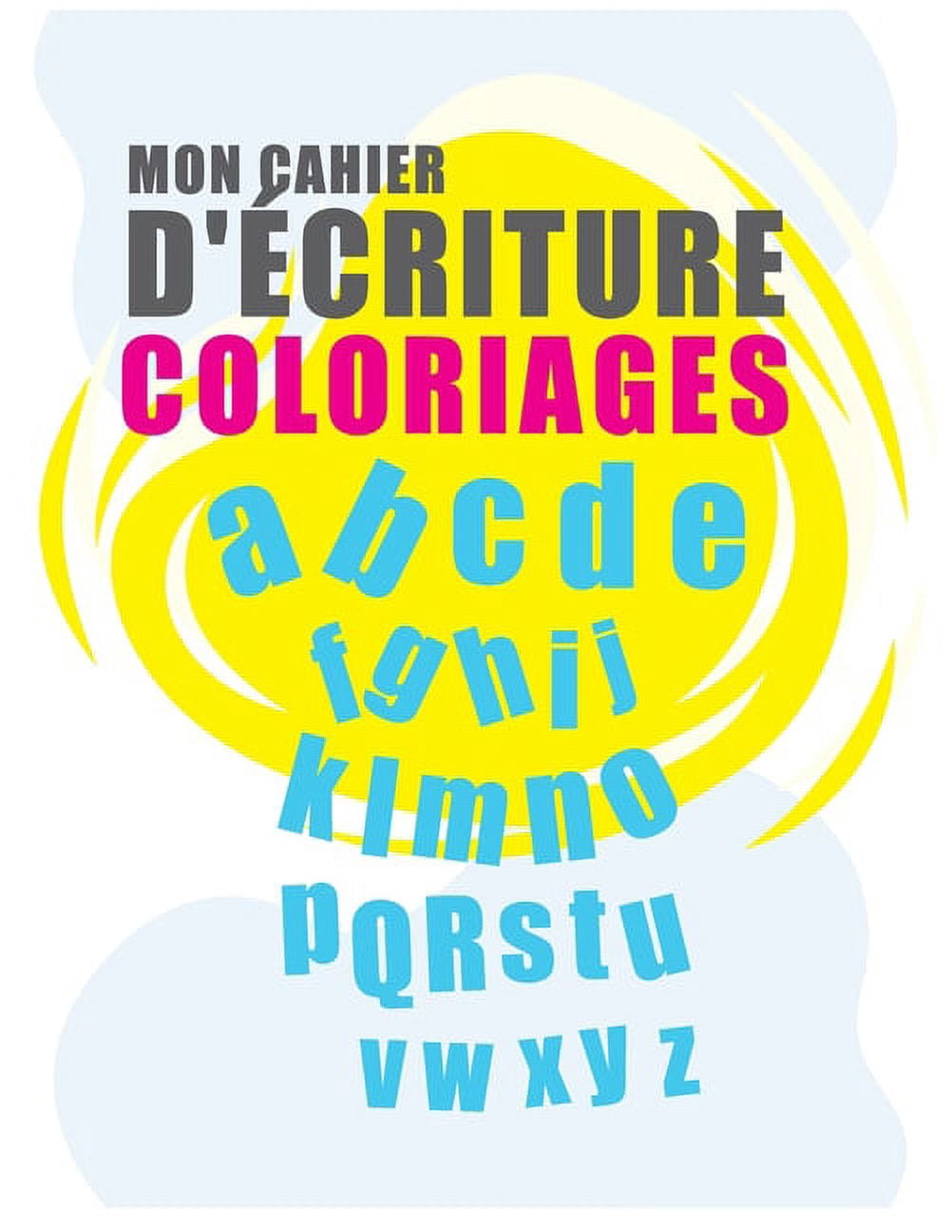 Mon Cahier d'Écriture et de Coloriage: cahier d'écriture maternelle et ...