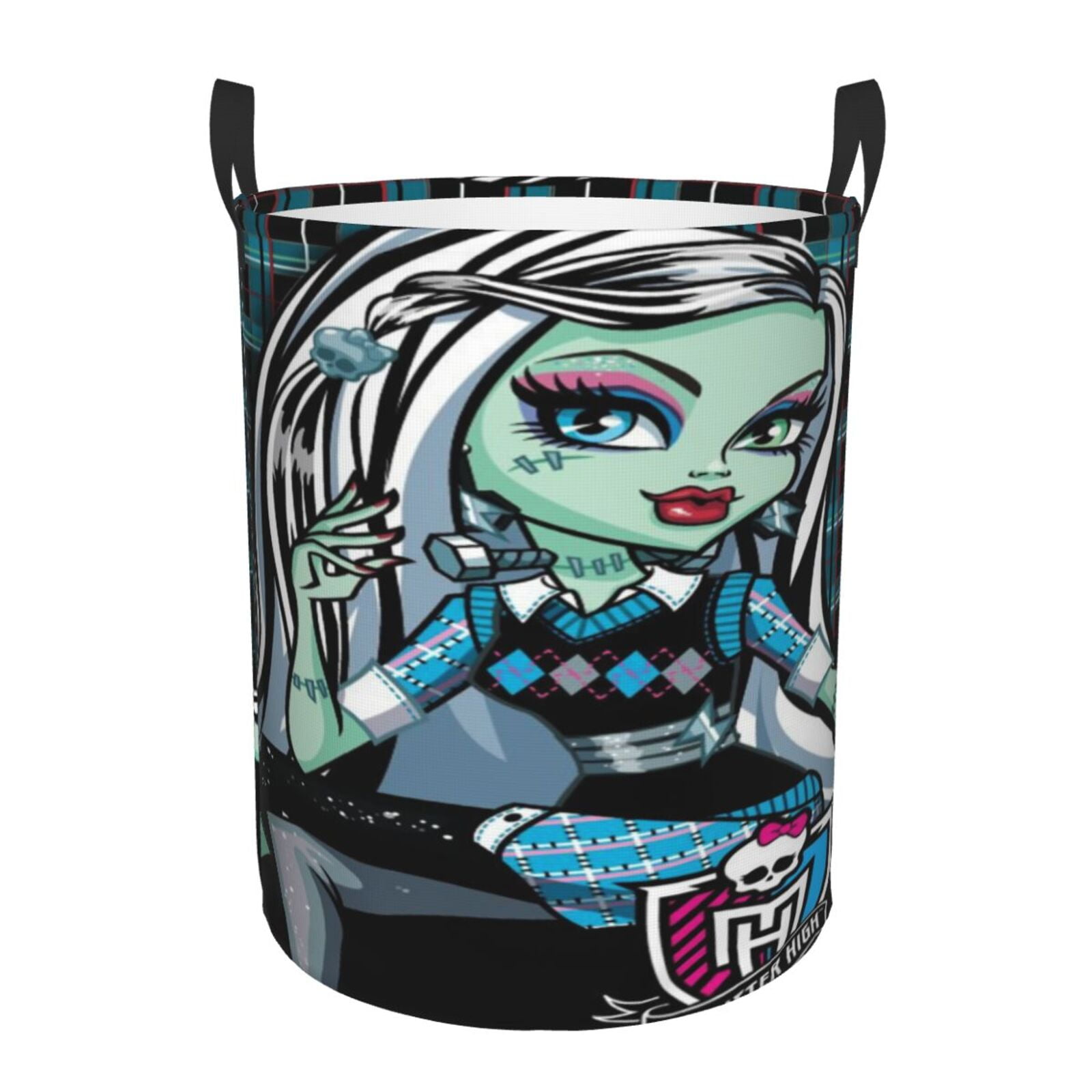 Mon-Ster High Collapsible Laundry Basket Cartoon Laundry Hamper with ...