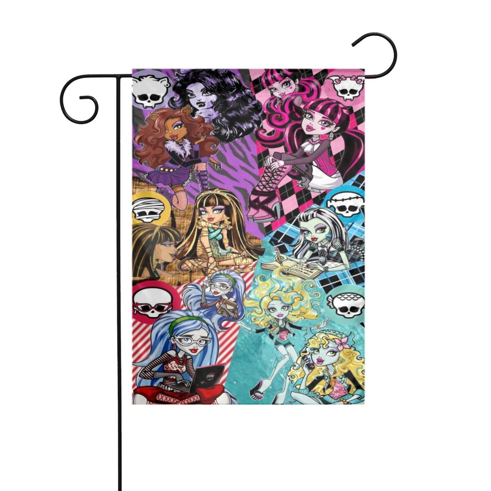 Mon-Ster High Garden Flags for Outside Graphic Garden Flag 12 x 18 Inch ...