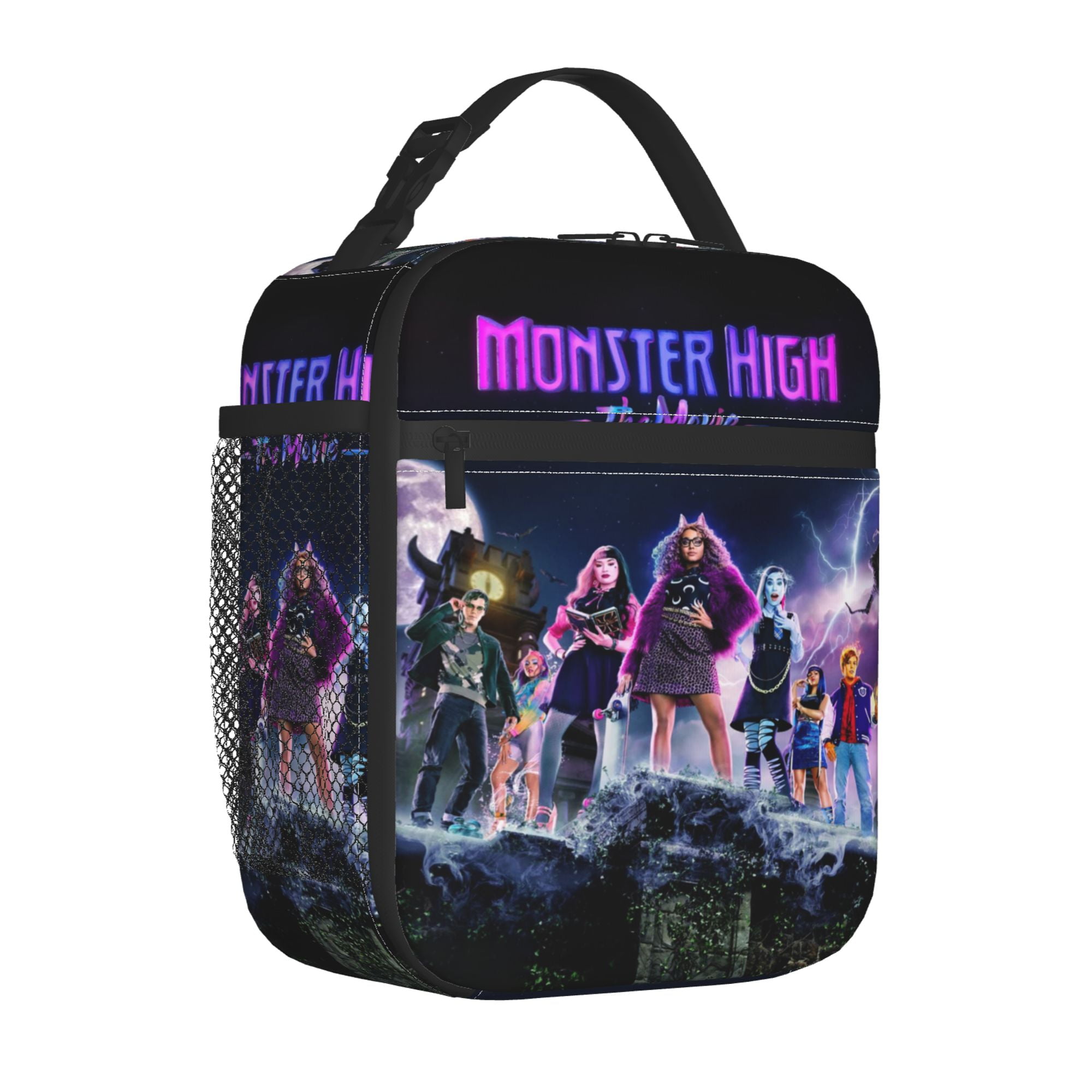 Mon-Ster High Lunch Bag Reusable Insulated Lunch Box Meal Handbag To ...