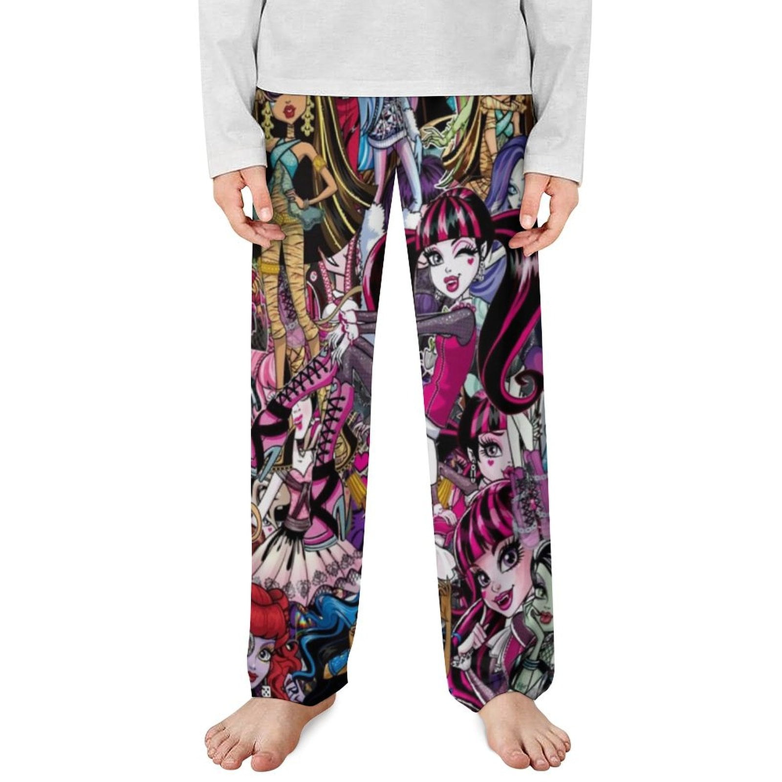 Mon-Ster High Pajama Pants Long Sleep Pant Pajama Bottoms Drawstring ...