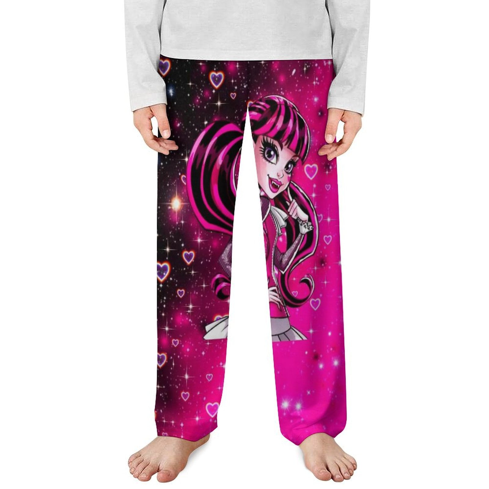 Mon-Ster High Pajama Pants Long Sleep Pant Pajama Bottoms Drawstring ...