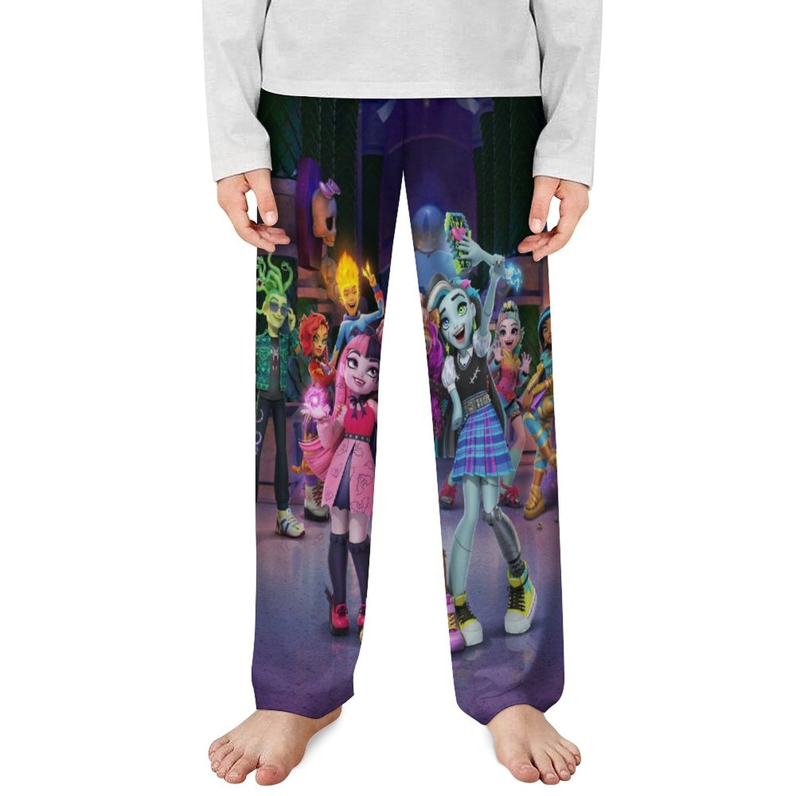 Mon-Ster High Pajama Pants Long Sleep Pant Pajama Bottoms Drawstring ...