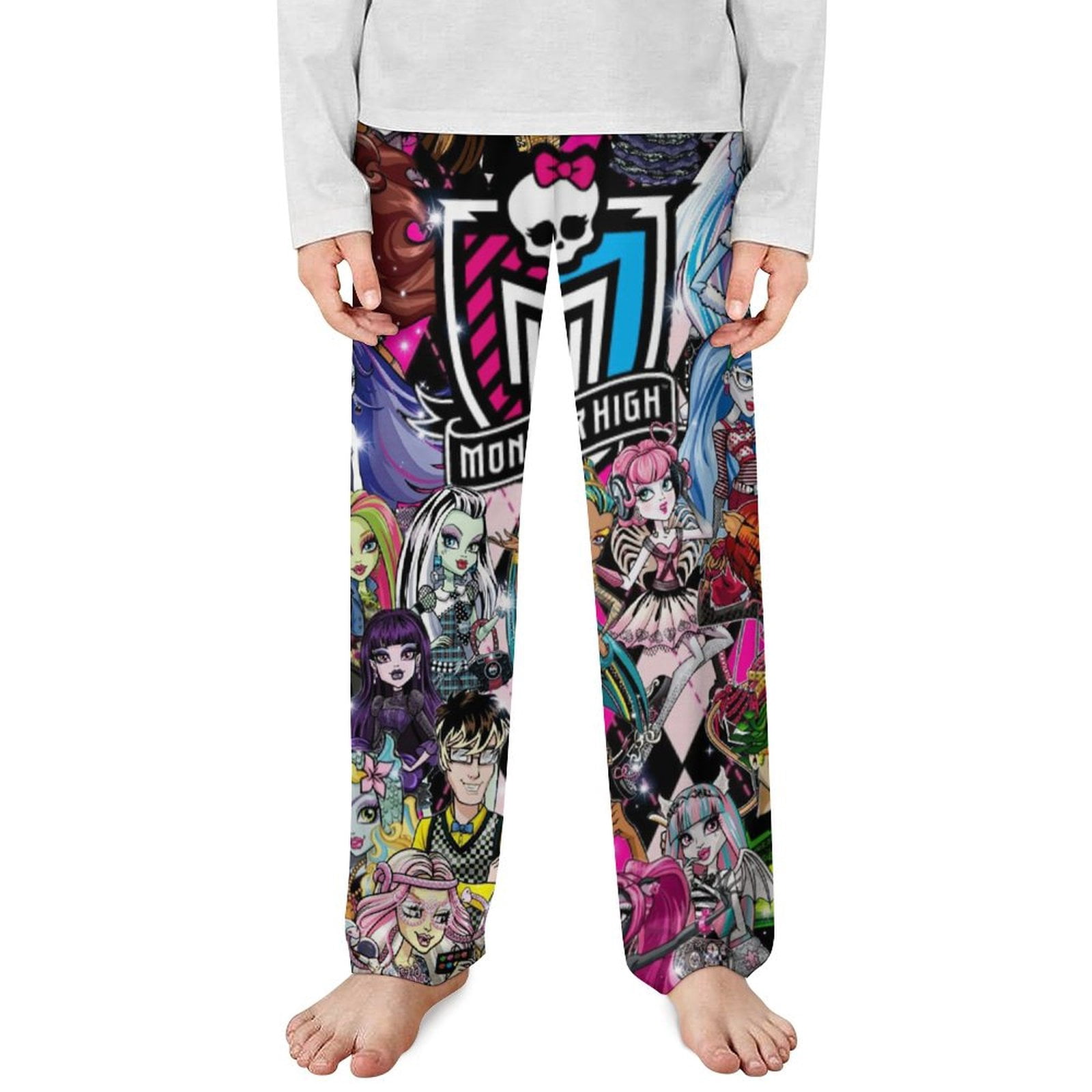 Mon-Ster High Pajama Pants Long Sleep Pant Pajama Bottoms Drawstring ...
