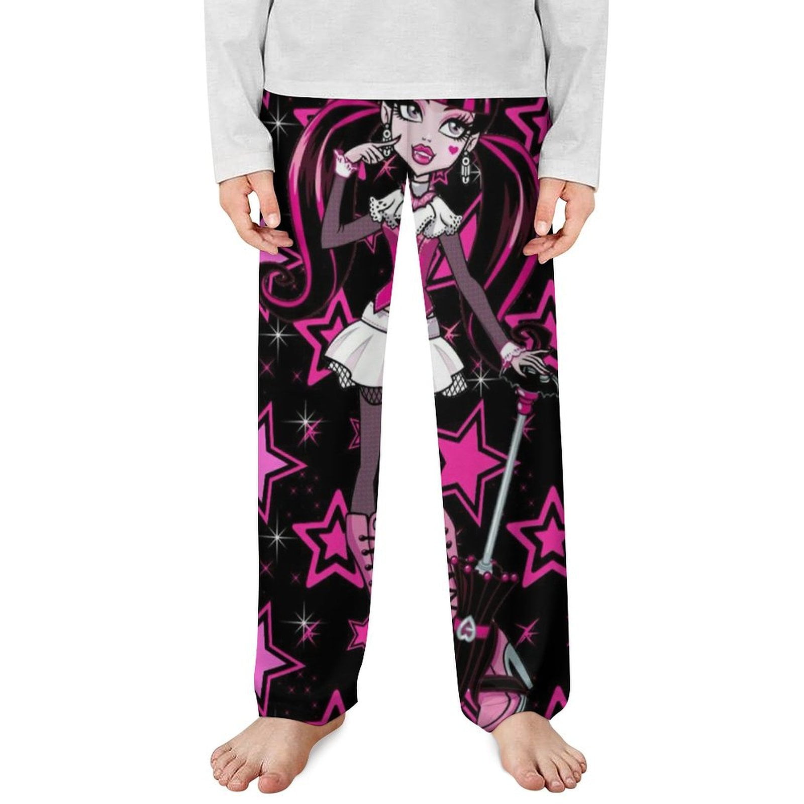 Mon-Ster High Pajama Pants Long Sleep Pant Pajama Bottoms Drawstring ...