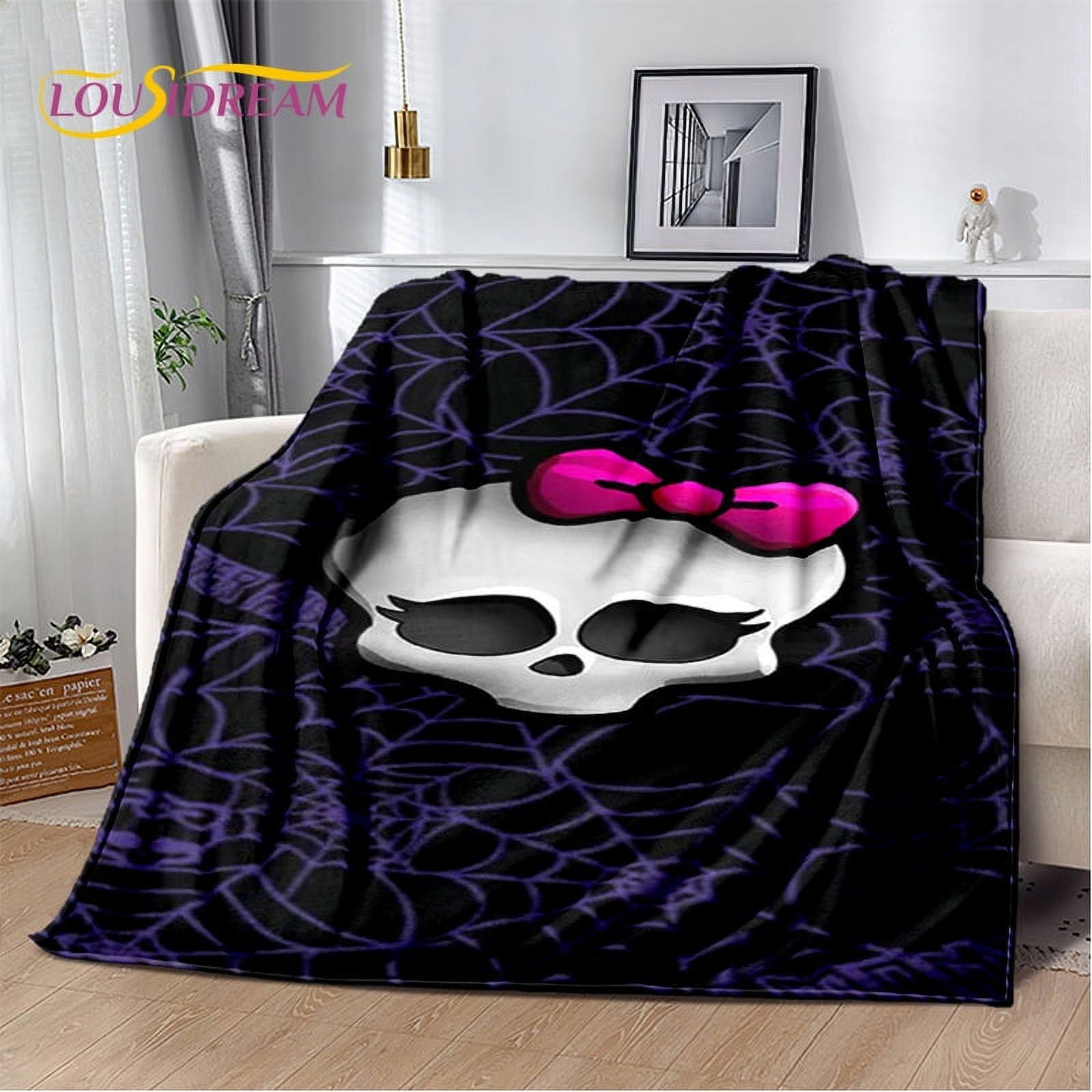 Mon-ster High Draculaura Vampire Cartoon Soft Plush Blanket,Flannel ...