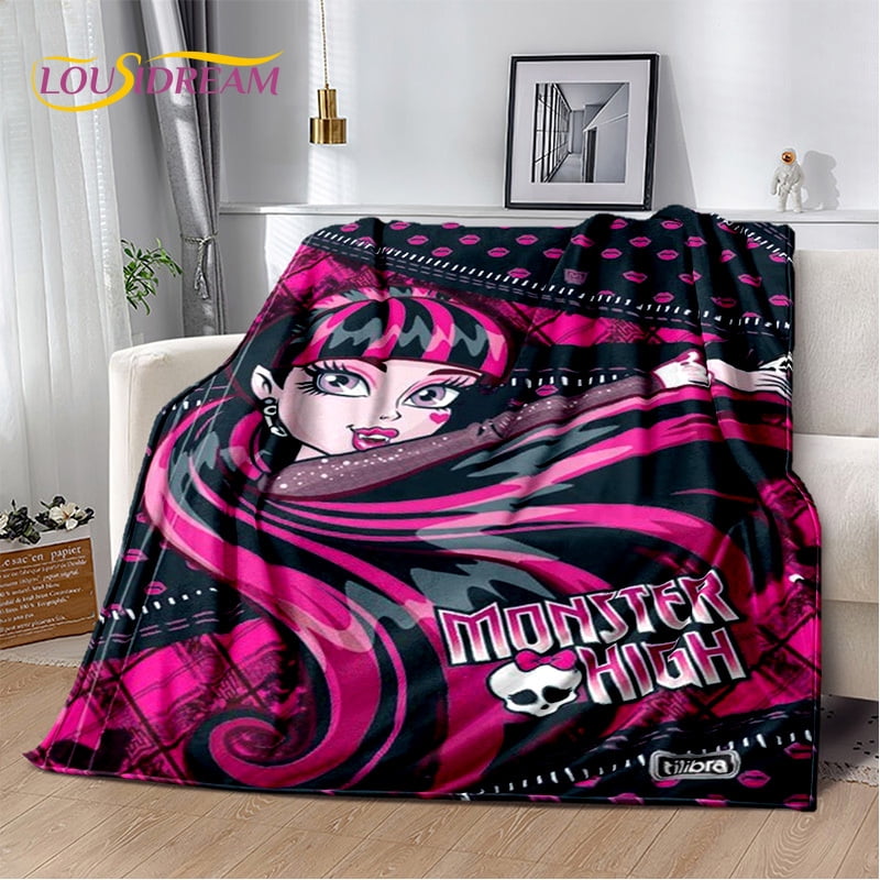 Mon-ster High Draculaura Vampire Cartoon Soft Plush Blanket,Flannel ...