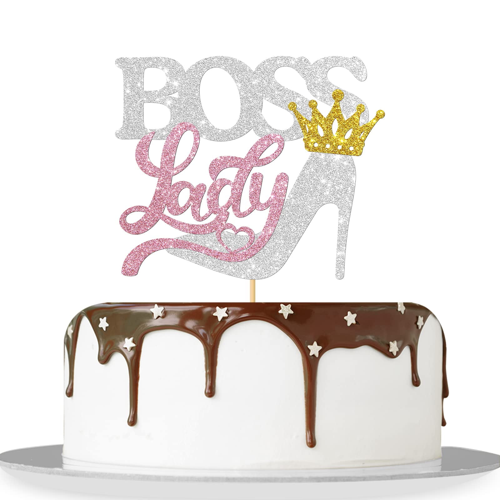 MonMon & CraftTRDN Boss Lady Cake Topper/Girl Boss Birthday Party Decor ...