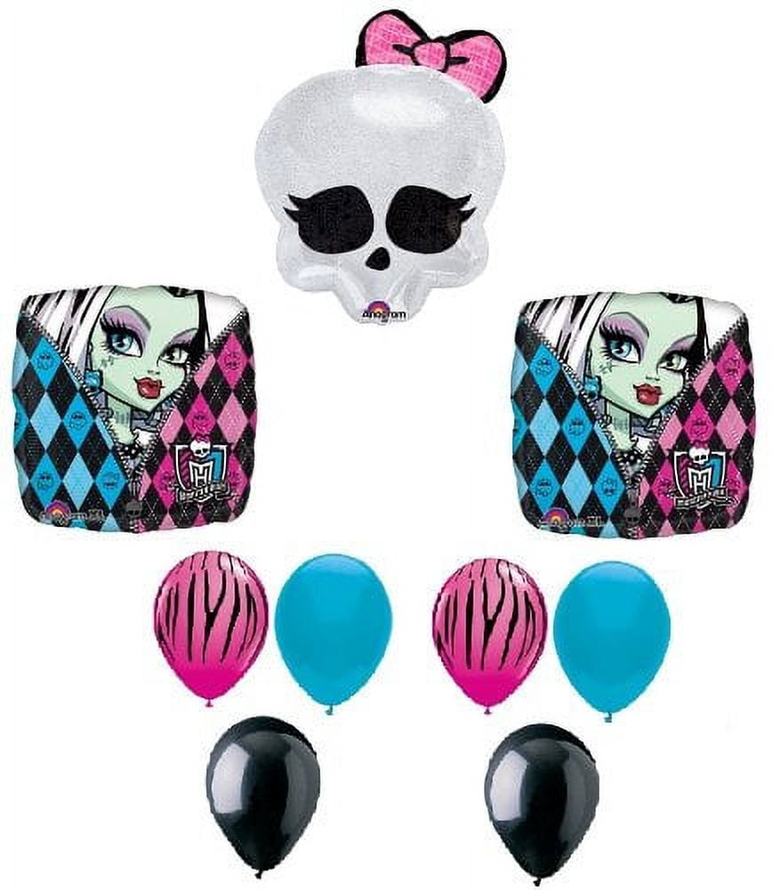MonSTER HIGH Badge SKULLETTE Zebra Stripe Birthday Party Decoration ...