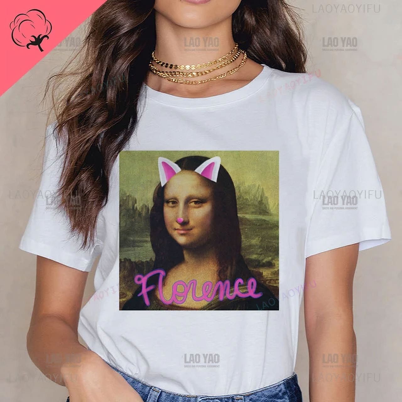 Mona Lisa Bodybuilding T Shirt Muscles Gym Parody Funny Painting Casual ...