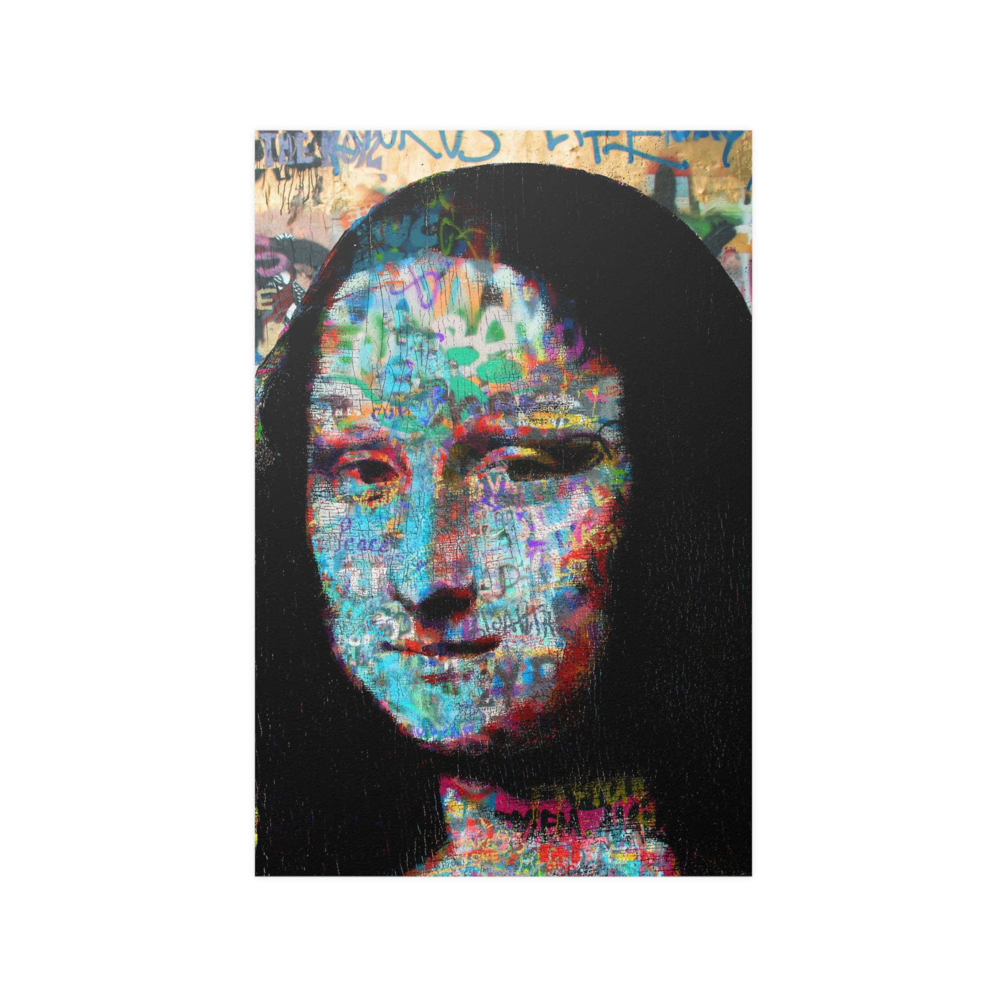 Mona Lisa Graffiti Fine Art Print Warhol Style Pop Art by Stephen ...