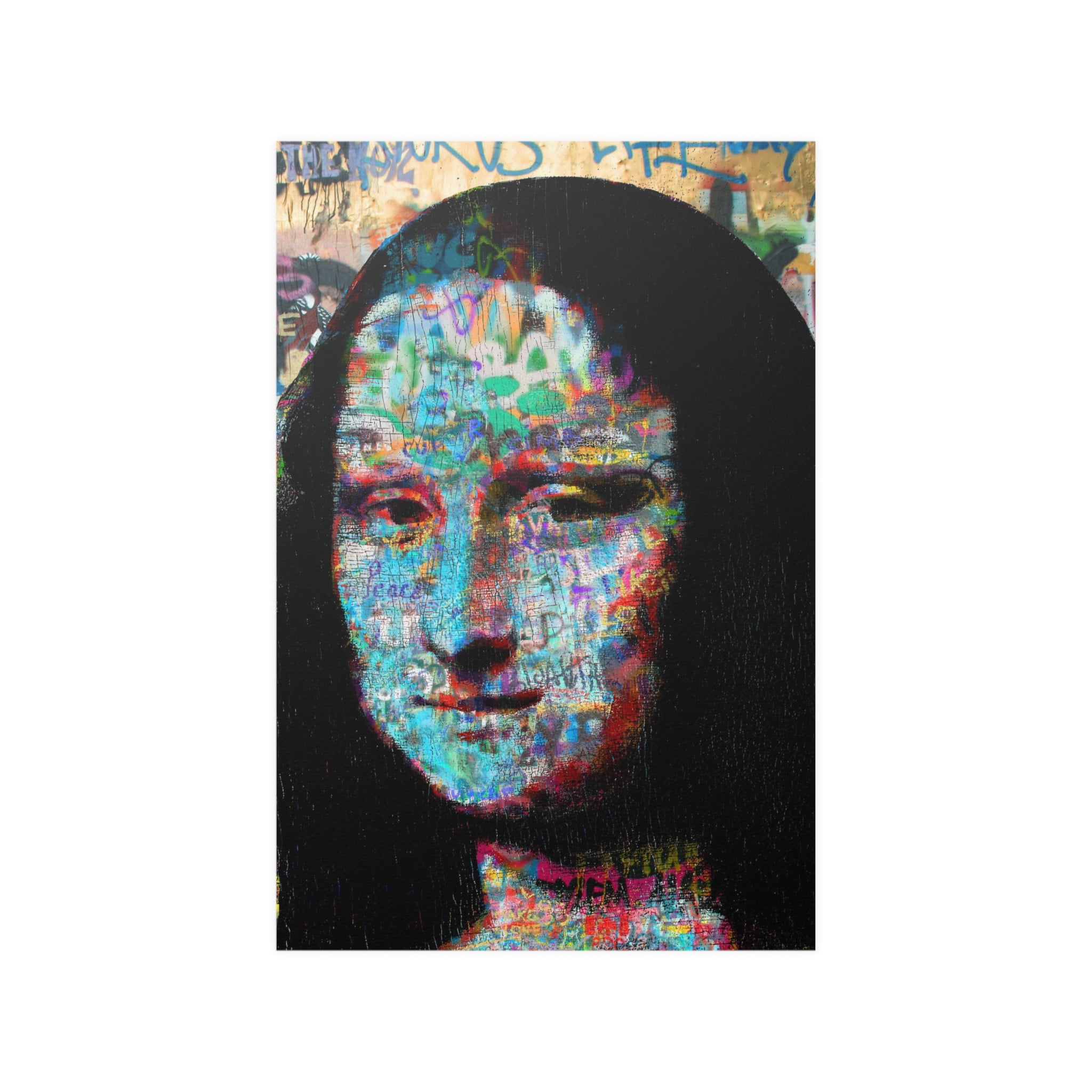 Mona Lisa Graffiti Fine Art Print Warhol Style Pop Art by Stephen ...