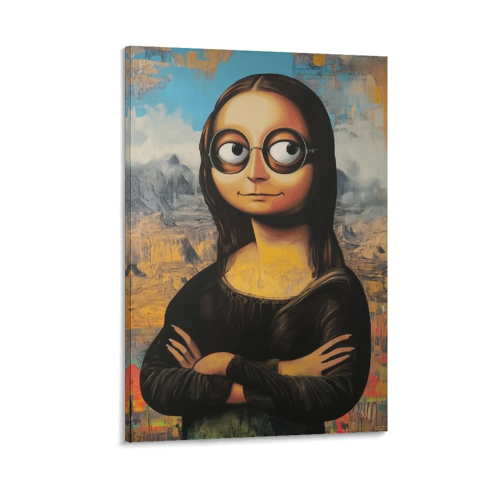 Mona Lisa Painting Canvas Art Poster and Wall Art Picture Print Modern ...