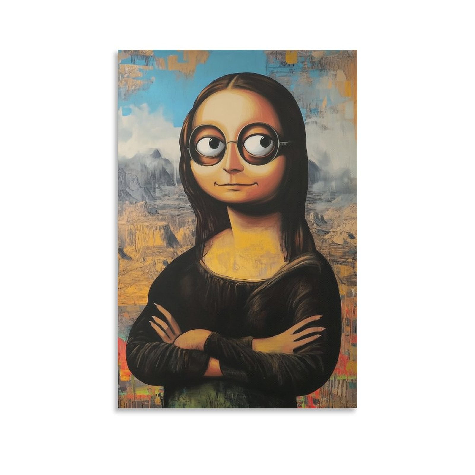 Mona Lisa Painting Posters Art Print Wall Photo Paint Poster Hanging ...